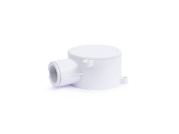 Junction box 1way 40mm PVC white 25mm Polycrome #Srilanka | BlueSea Hardware