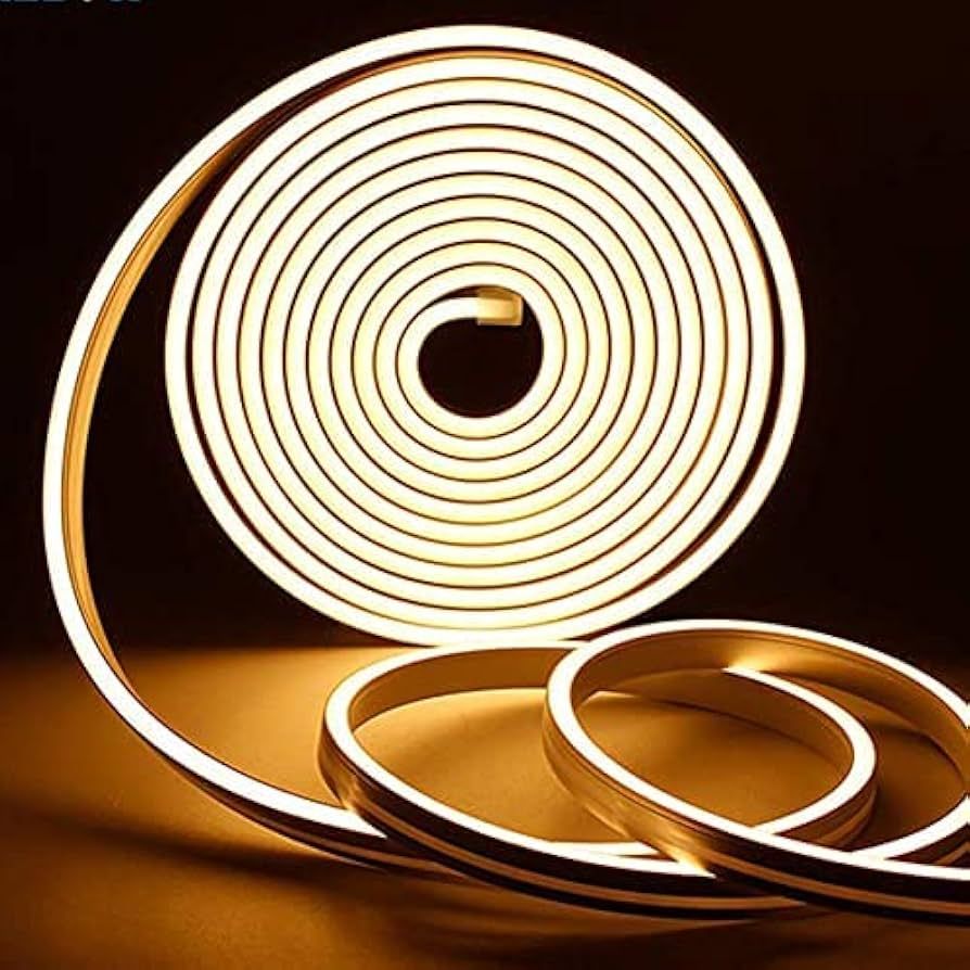 LED Neon Strip Light Single Side illumination 8*16mm/220V/Warmwhte/50m ...