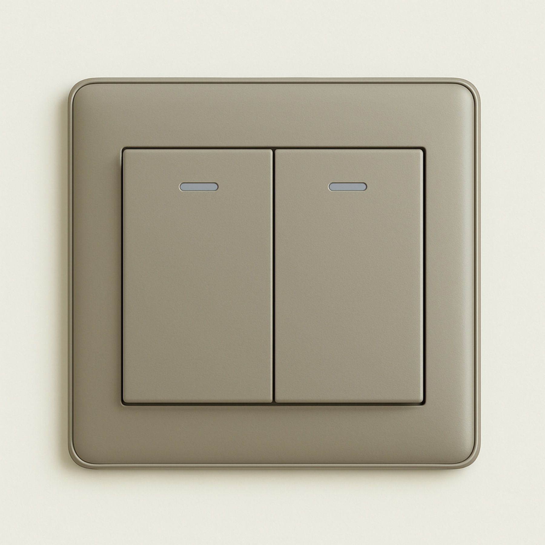 Switch outlet 2 Gang 1 Way - 13A (Grey) | BlueSea Hardware